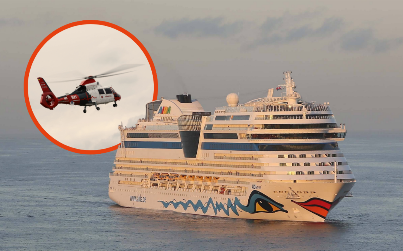 Schlimmer Unfall auf Aida-Kreuzfahrtschiff - Passagier muss kurz nach Start der Reise evakuiert ...